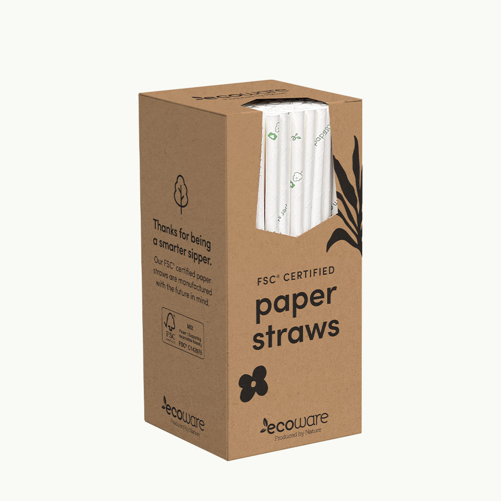 Regular Paper Straws - Box of 250 - FSC MIX – Ecoware